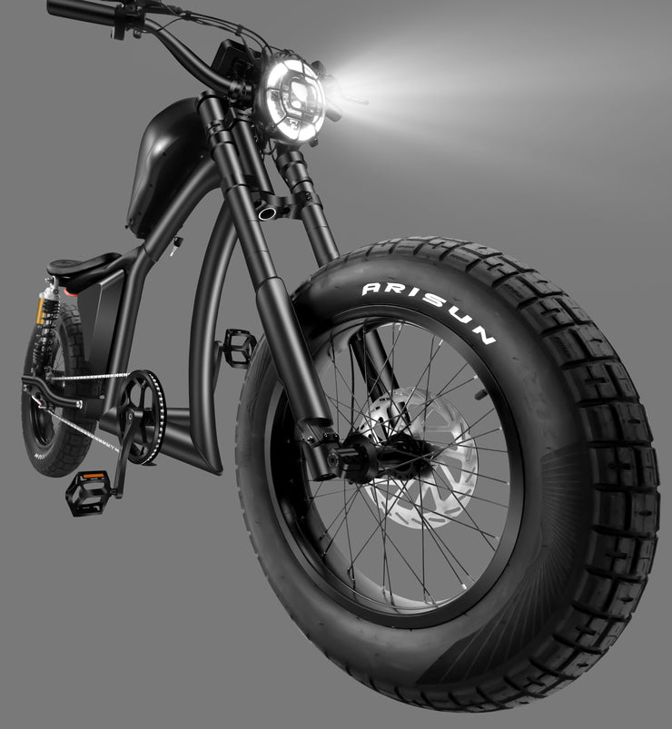 Fat tire motorcycle bike